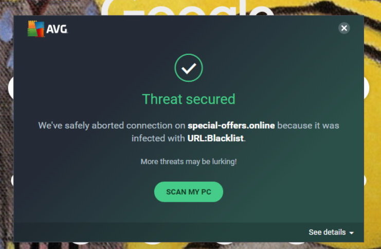 Url Blacklist Virus Avg